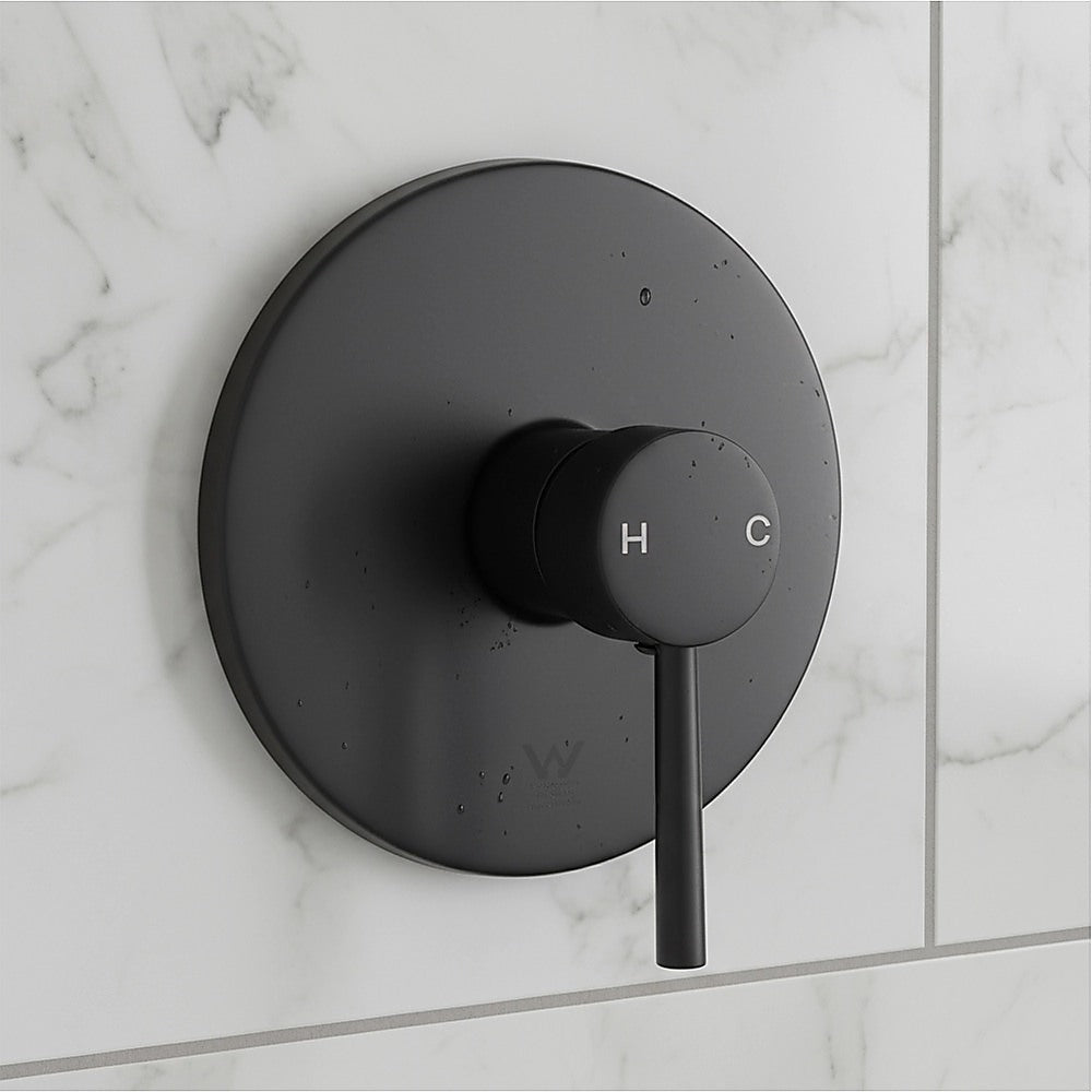 Shower Bath Mixer Tap Bathroom Electroplated Matte Black – Lumina'NLark